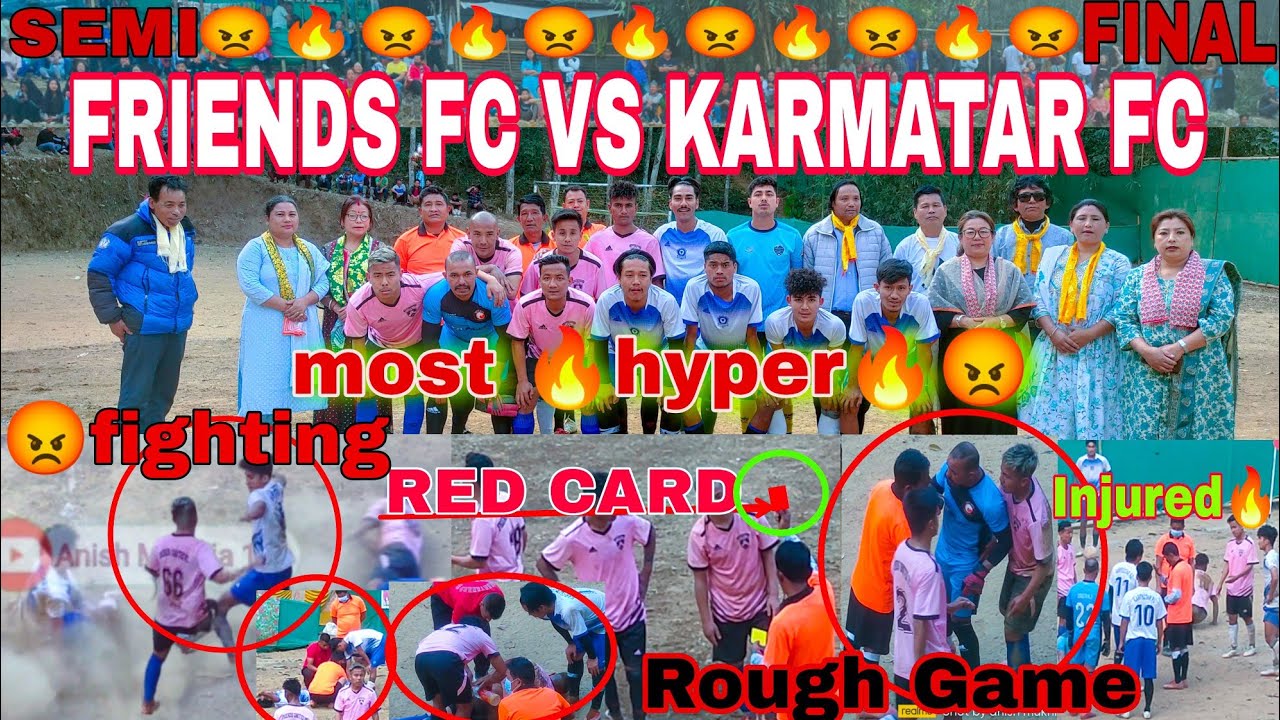 🔥FIGHTING🔥😡 REVENGE IN FOOTBALL KARMATAR FC ASHOK 7 VS FRIENDS FC DALI ...