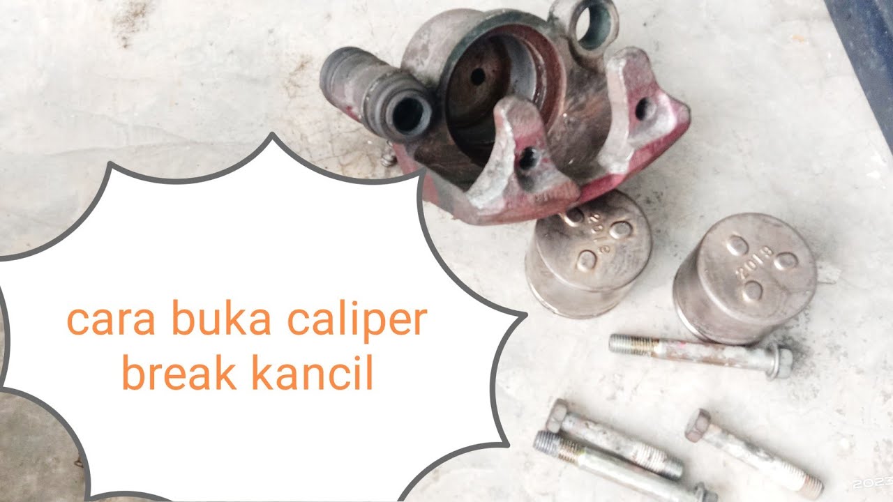 cara buka caliper break kancil mira l2/l2s - YouTube