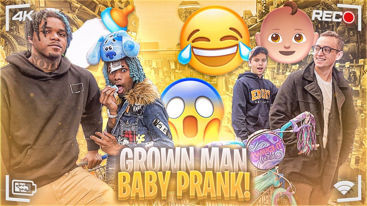 GROWN MAN BABY PRANK PT.3 - YouTube