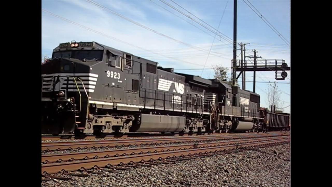 20131104 November 4 2013 NS 67Z slab train Norristown PA Morrisville Line Connecting Track SEPTA ...