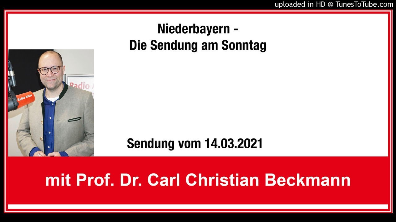 Sendung Niederbayern mit Prof. Dr. Carl Christian Beckmann - YouTube