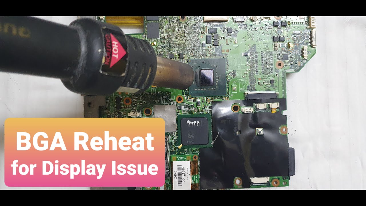 How To Repair Laptop Video card | Laptop Disassembly | Re-flow Chipset ...