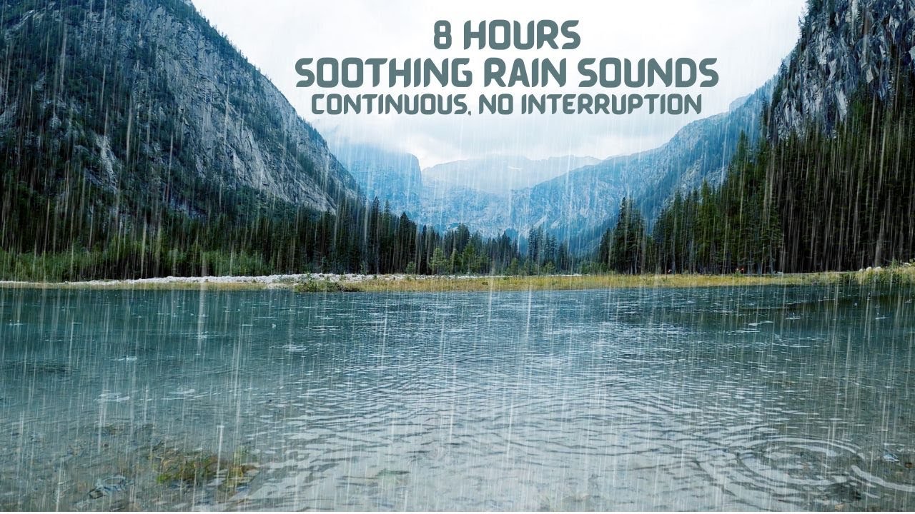 Soothing Rain Sounds for Stress Relief | 8 hours of relaxing rain ...