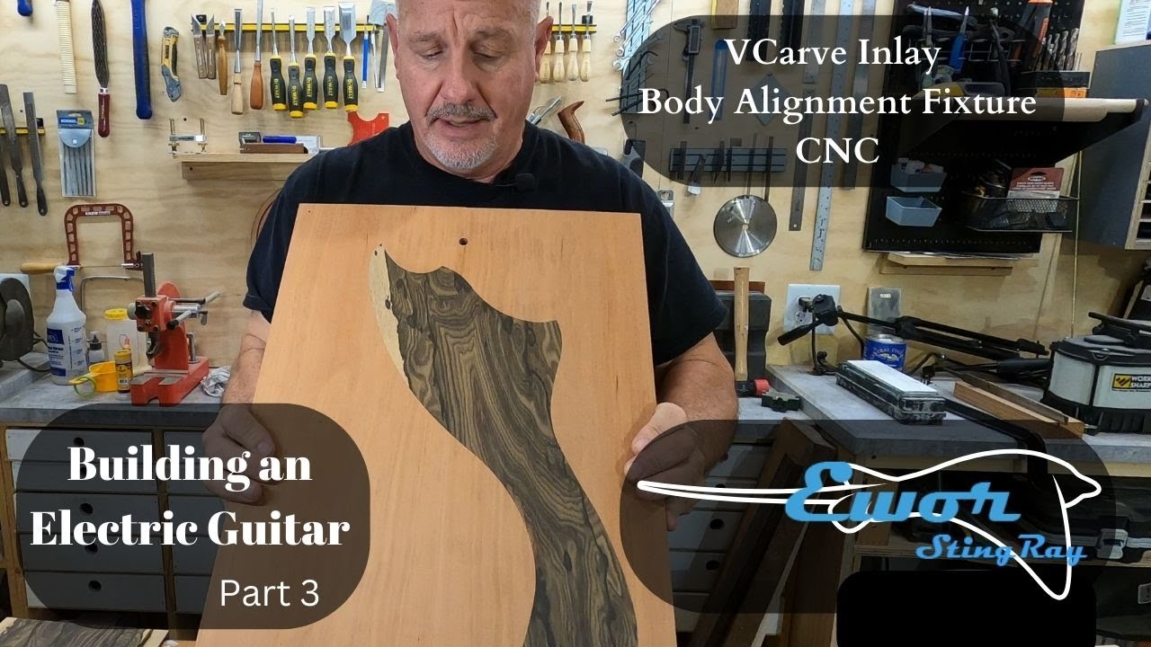 Ewor Stingray part 3: Vcarve Inlay - YouTube