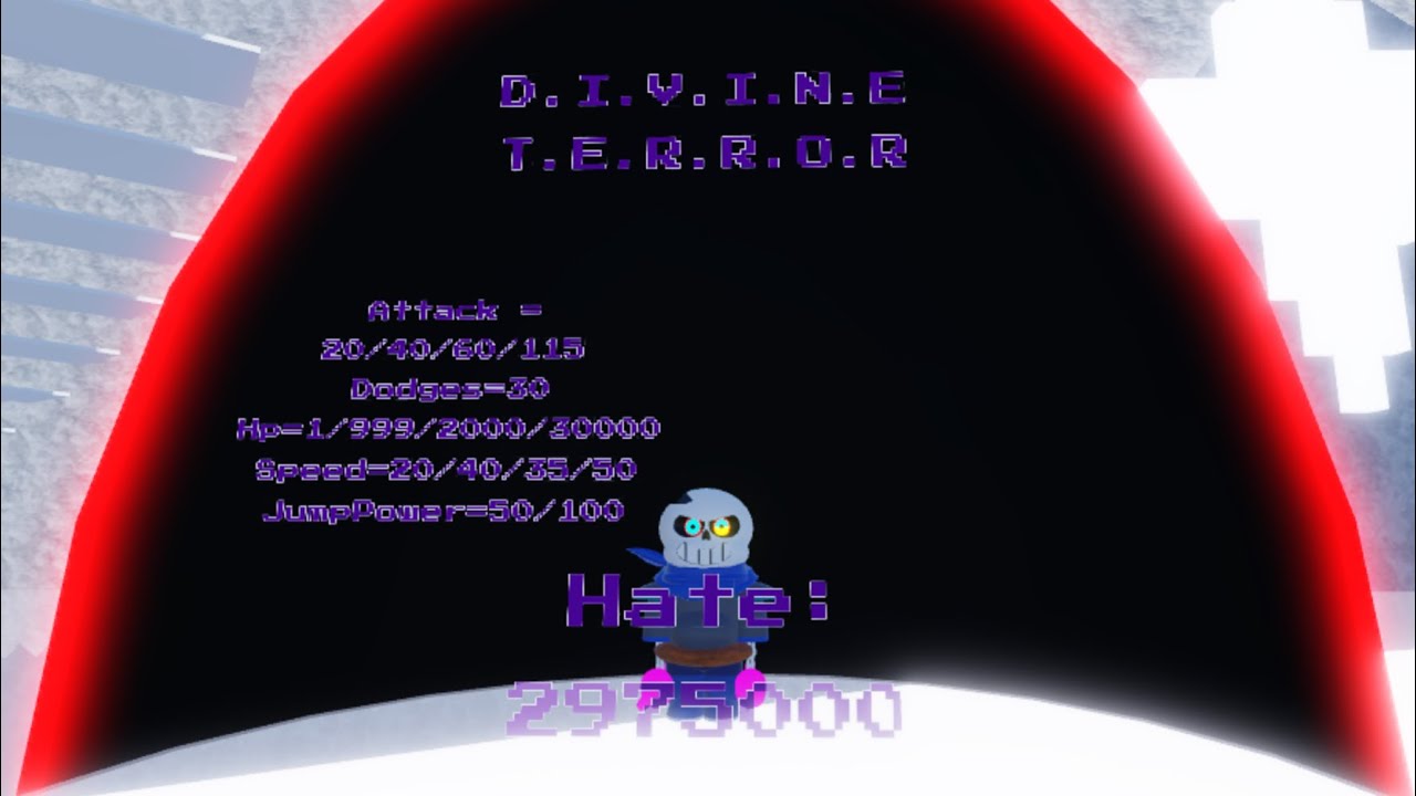 Undertale Final Multiverse, Divine terror (dusttrust phase 4) showcase ...