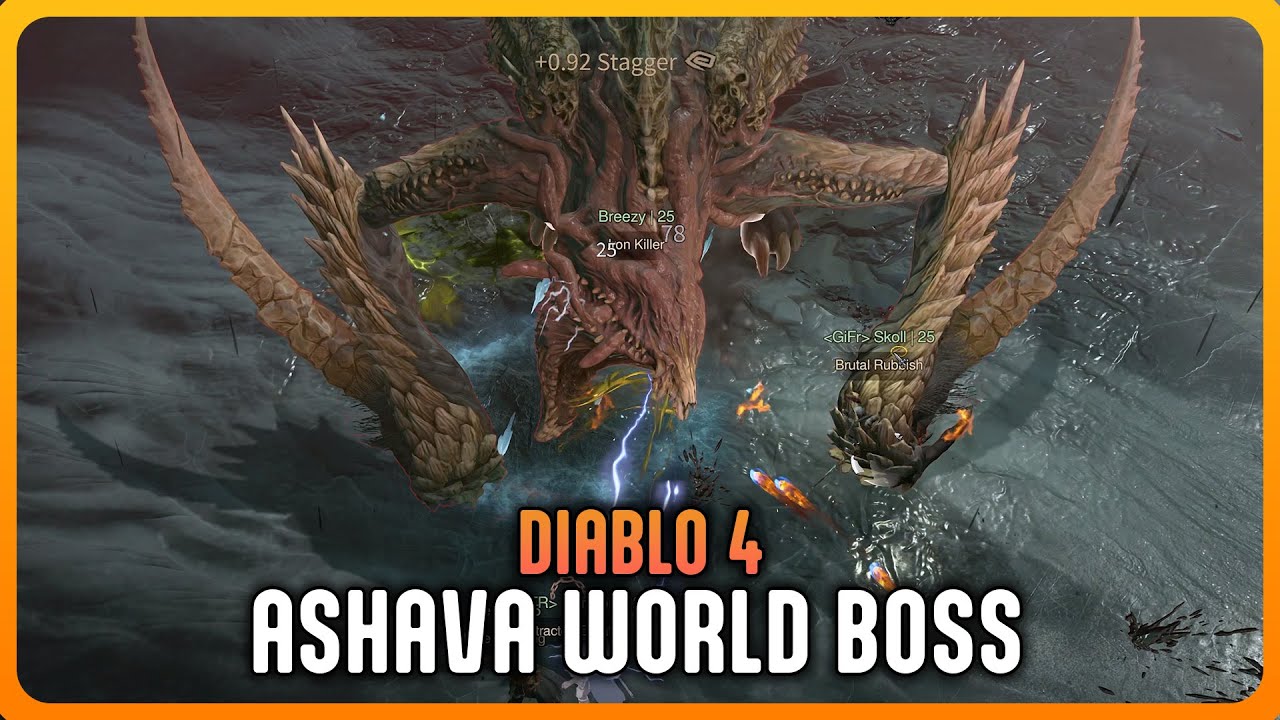 Diablo 4 - World Boss Fight “Ashava the Pestilent” (4K 60FPS) - YouTube