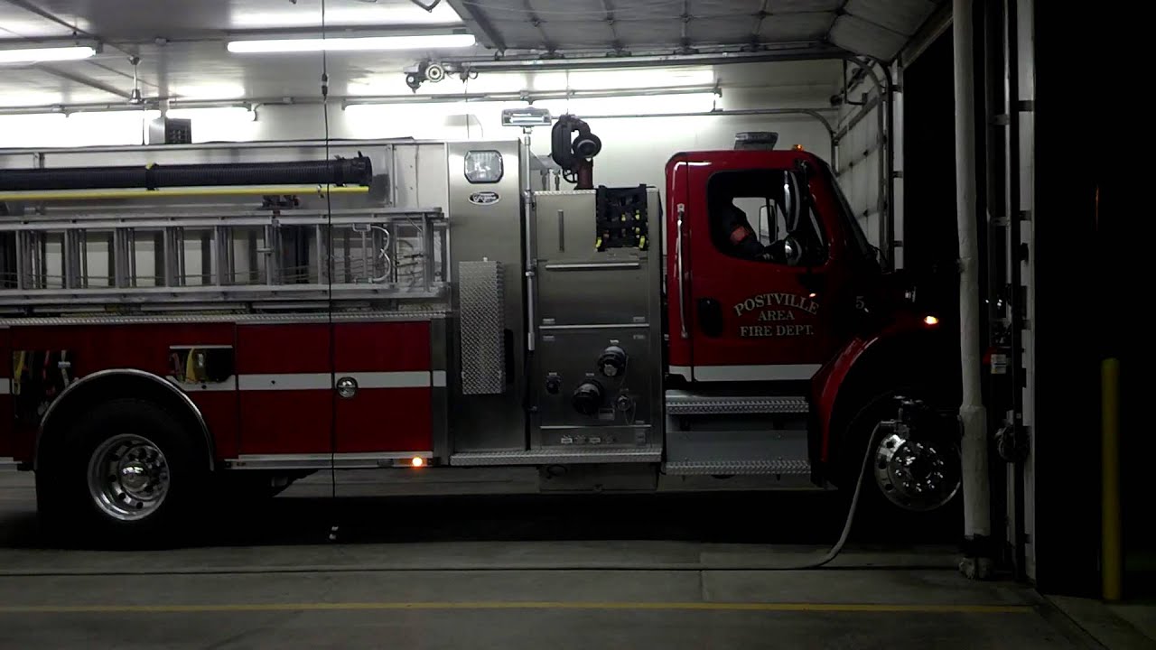Postville Fire Dept. Engine 5 Responding - YouTube