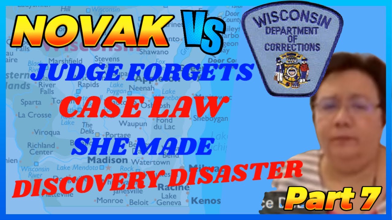 Novak 7 Discovery issues when Judge forgets case law she made - YouTube