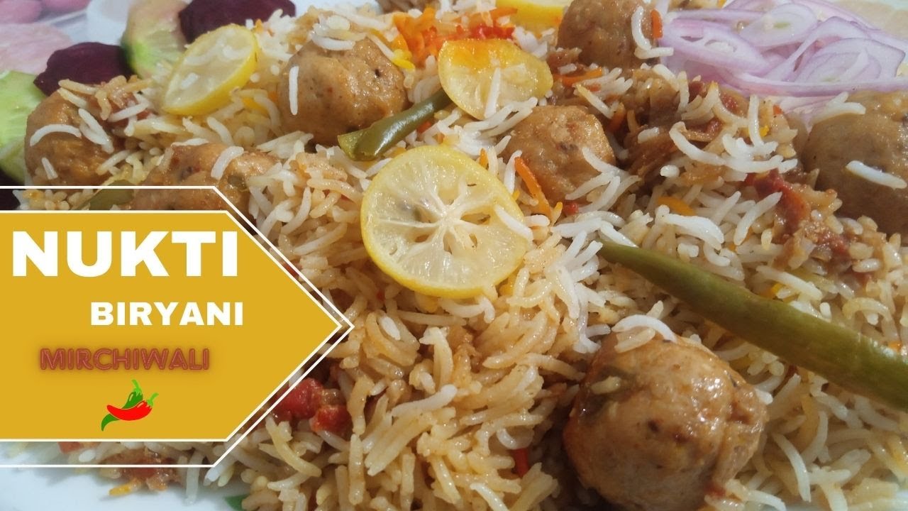 Spicy Nukti Biryani - Kofta Biryani!!! - YouTube