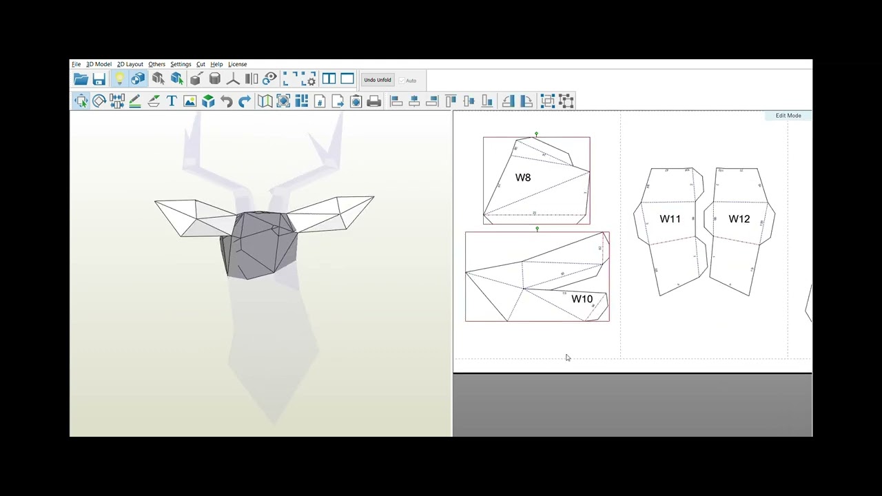 Deer trophy GMTRX - papercraft assembling tutorial - YouTube