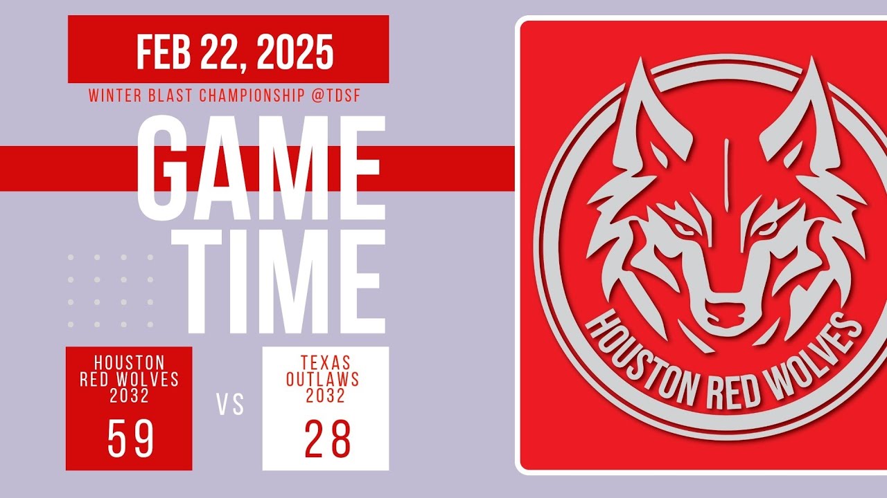 HOUSTON RED WOLVES 2032 VS TEXAS OUTLAWS 2032 - YouTube
