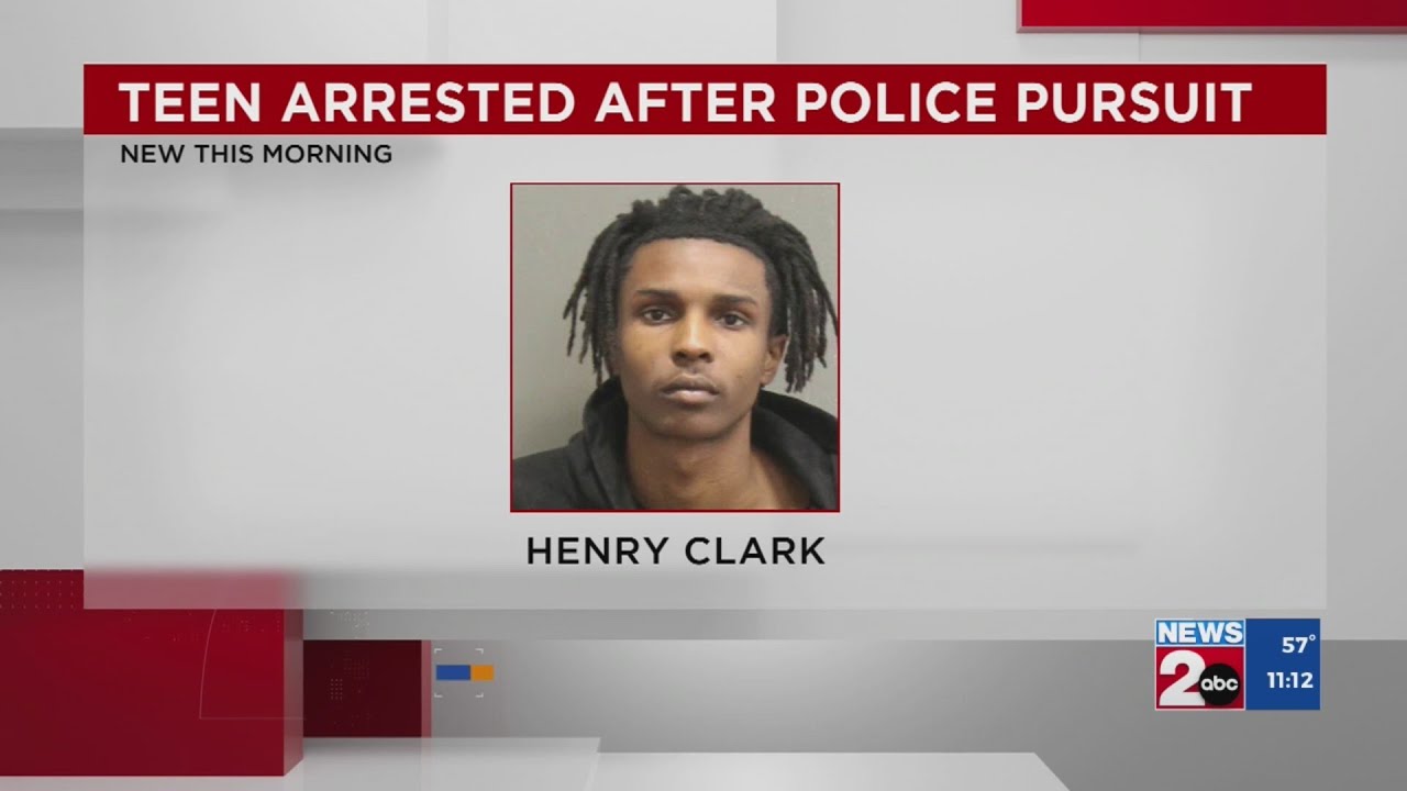 Teen arrested after police pursuit - YouTube