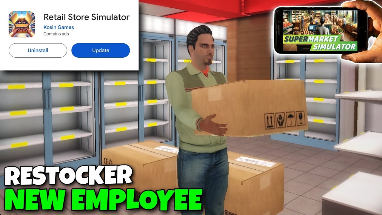 Add Restocker In New Update Super Market Simulator Mobile | Retail ...