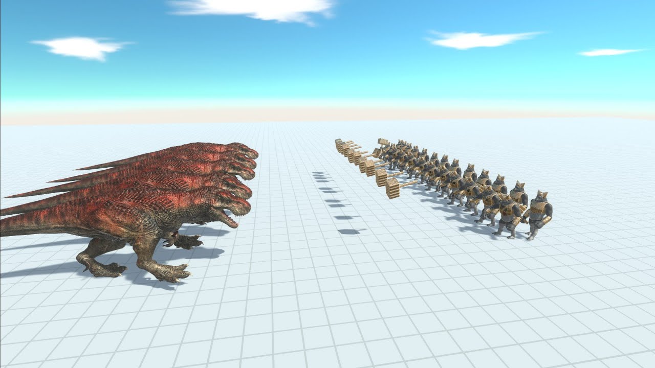 5x T- REX vs EVERY ARMY- Animal Revolt Battle Simulator (ARBS ...