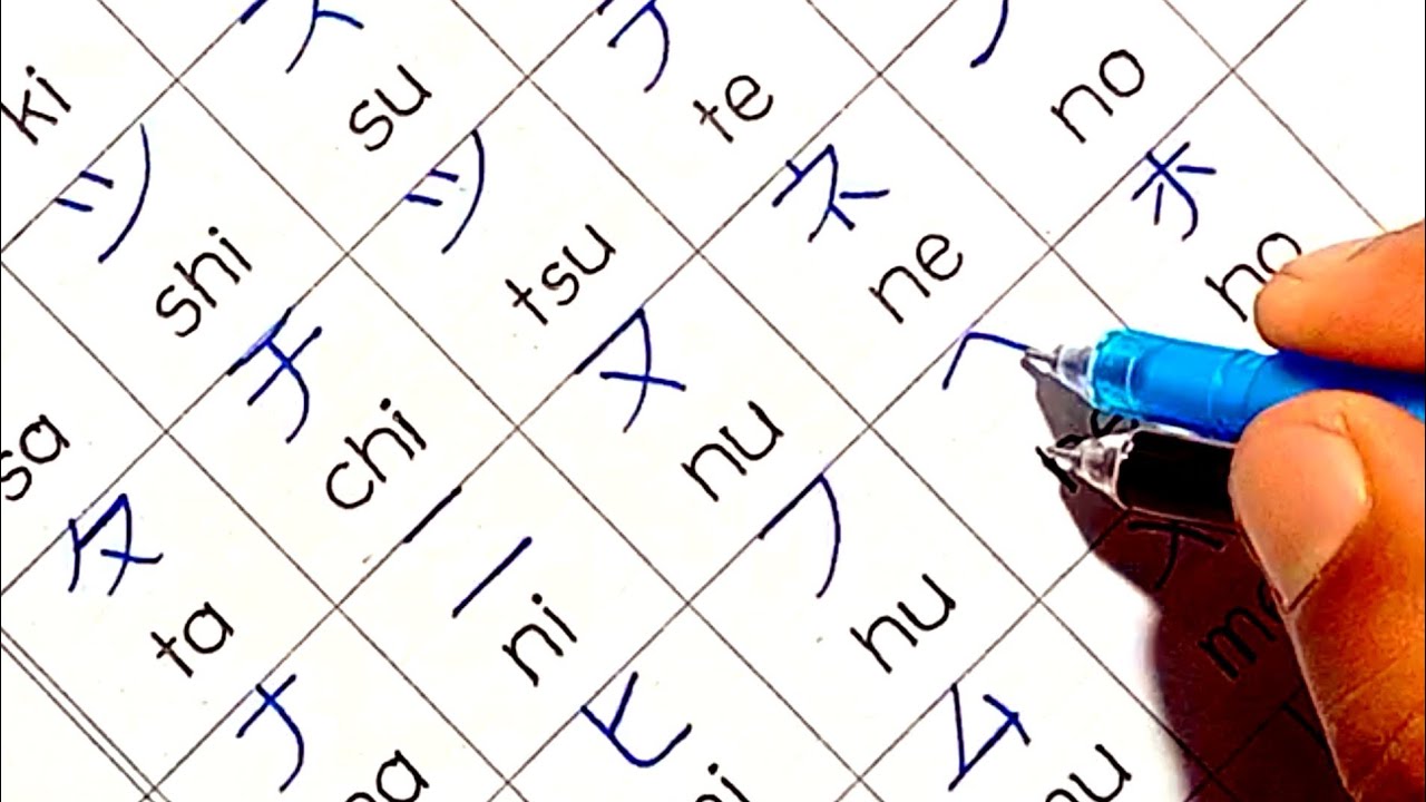 Learn To Write Katakana Alphabet | Learn Japanese For Beginners ...