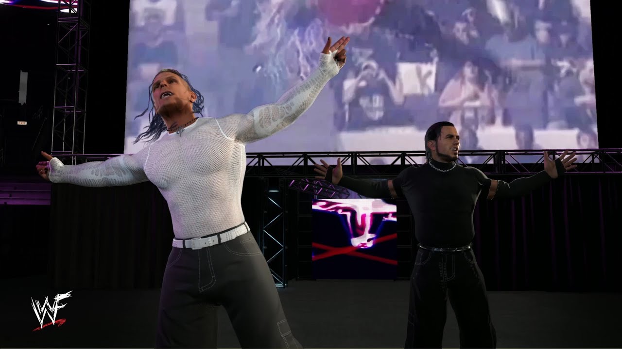 WWE 2k24 - Hardy Boyz Entrance w/Titantron (Attitude Era) - YouTube