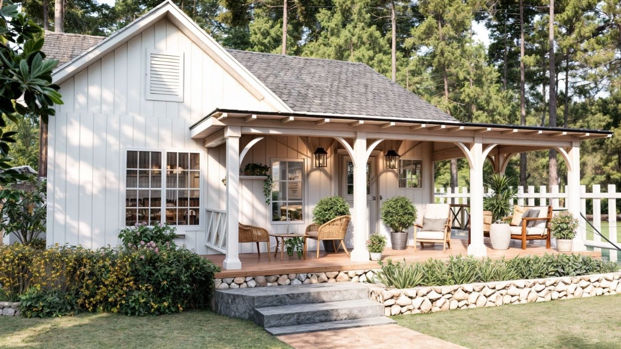 This LITTLE Farm House Has EVERYTHING! Cozy & Elegant - YouTube