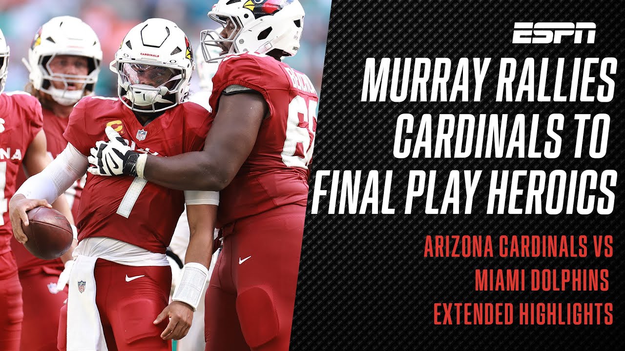 Arizona Cardinals vs. Miami Dolphins | Final Play Heroics Secure W ...