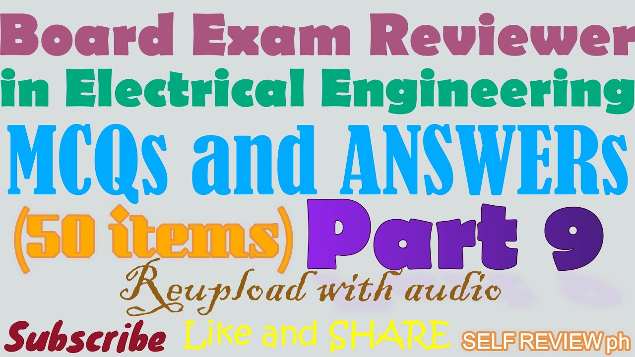 REE|| Exam Reviewer in Electrical Engineering(50 MCQs and Answers) Part ...