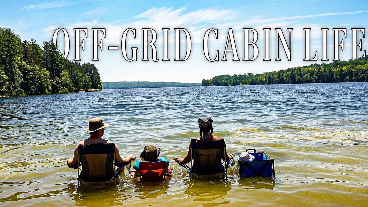 First Time at Our New Off-Grid Cabin! Summer Fun, Fishing, & Setting Up ...