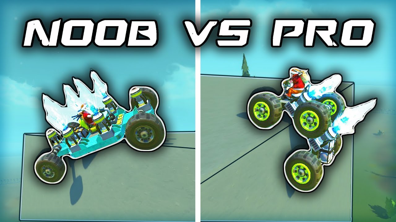 NOOB vs PRO: Wall Climbing Vehicle Challenge (Scrap Mechanic Gameplay ...