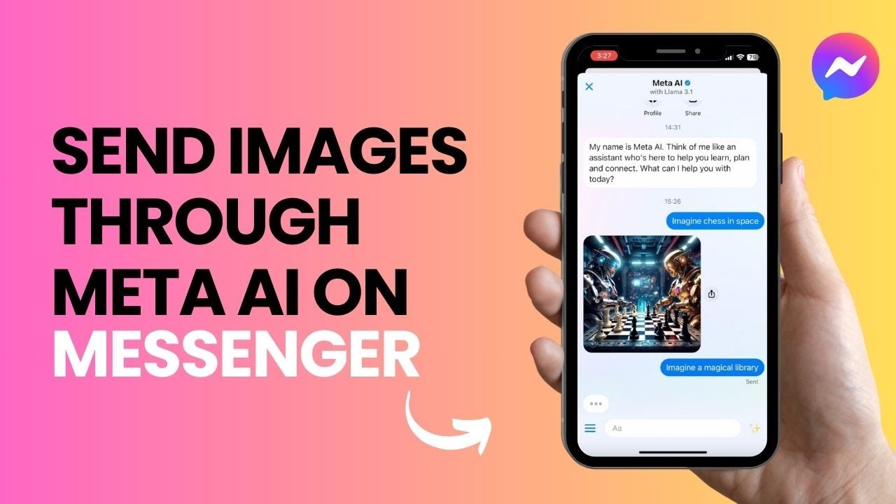 How to Send Images Through Meta Ai on Messenger - YouTube