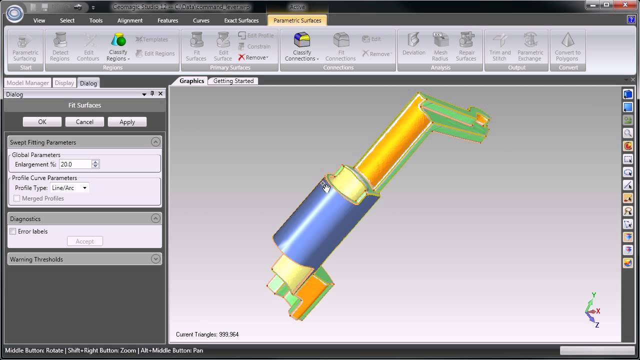 Geomagic Studio - Parametric Surfaces (HD) - YouTube