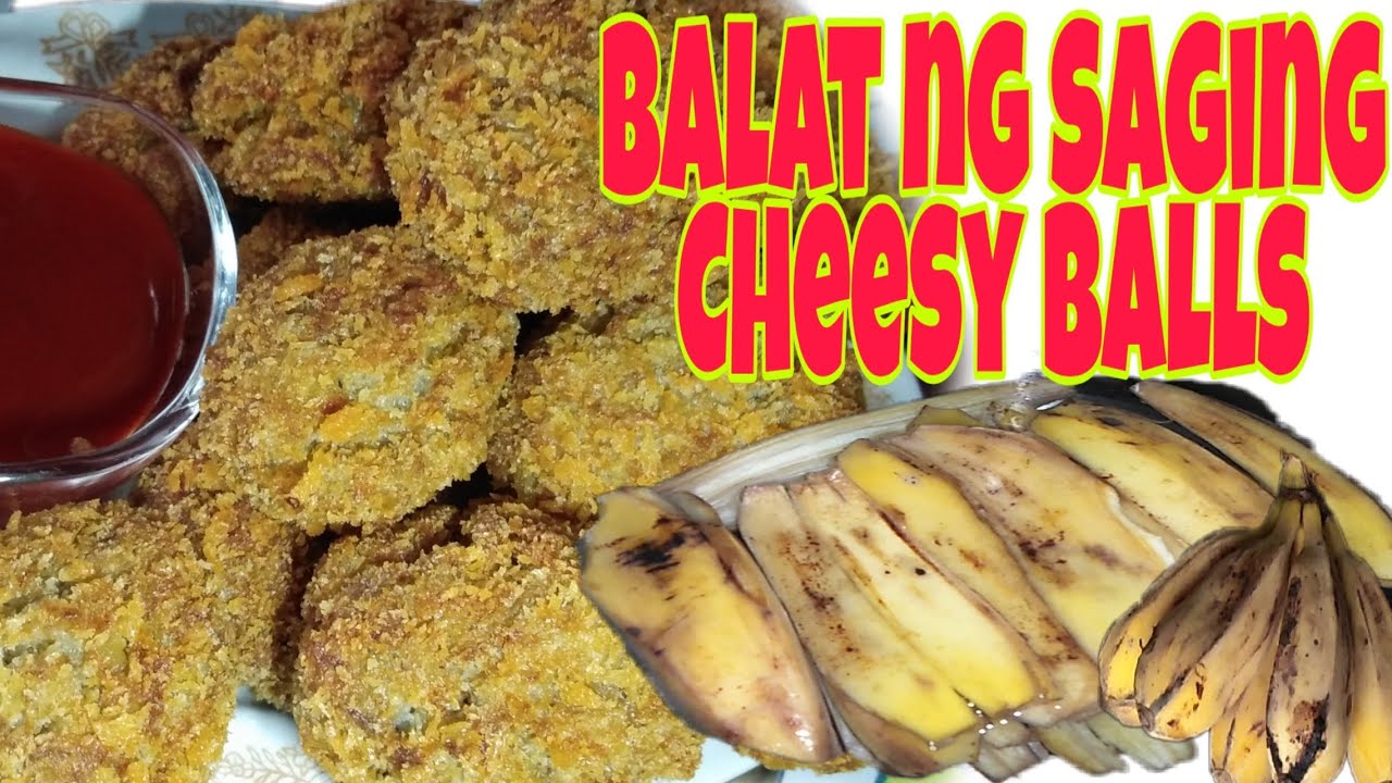 How to cook balat ng saging cheesy balls!!! - YouTube