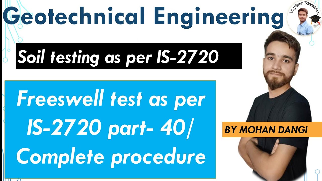 Geotechnical Engineering laboratory | Free swell test | IS-2720 | Soil ...