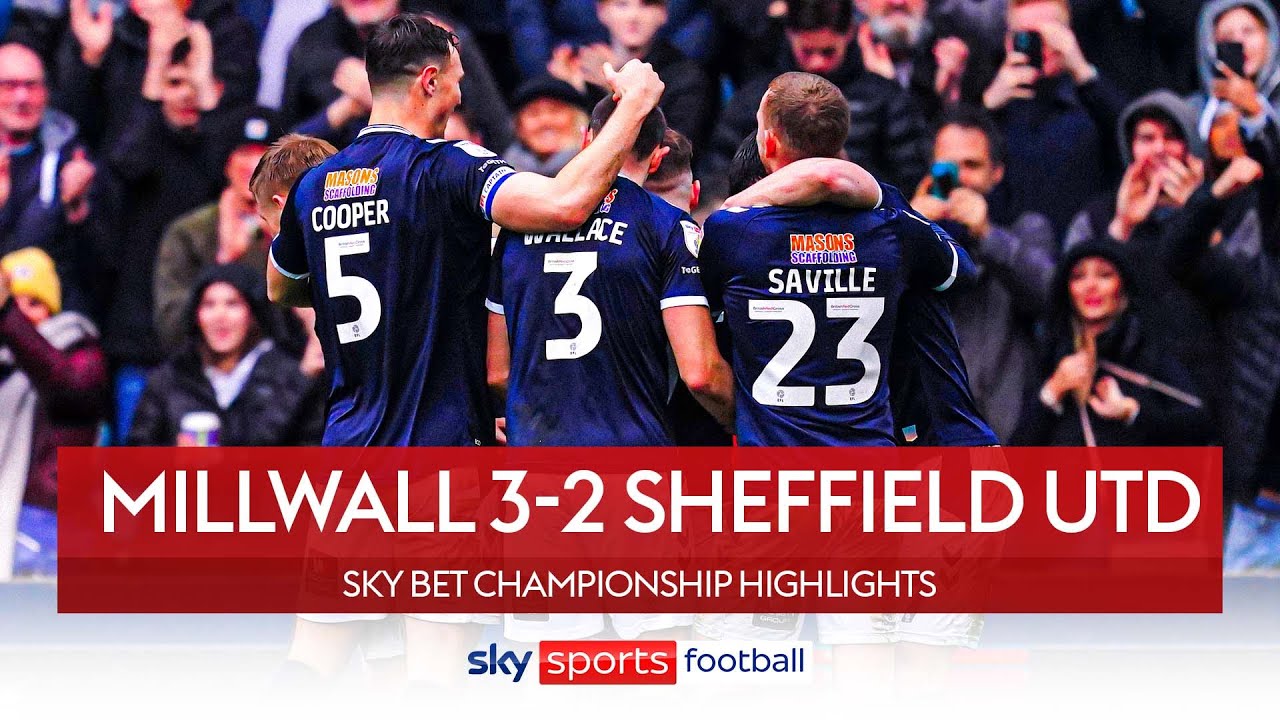 A hat-trick for Tom Bradshaw!! | Millwall 3-2 Sheffield United ...