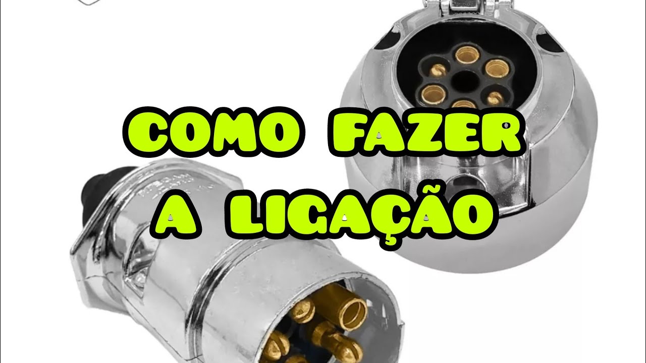 como fazer a ligação na tomada do engate - YouTube