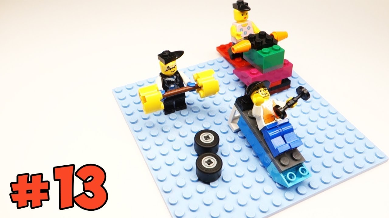 LEGO Gym and Fitness Club Equipments - How to Build ( All Parts From ...