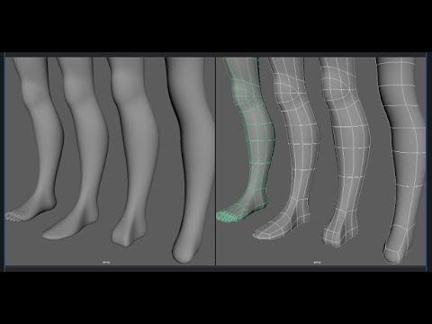 MAYA Module 2: Character Detailing - Leg / Knee Detailing - YouTube