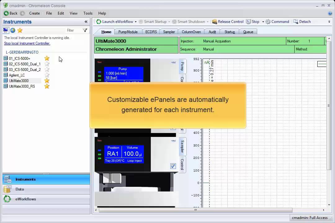 Chromeleon: Instruments Category - YouTube