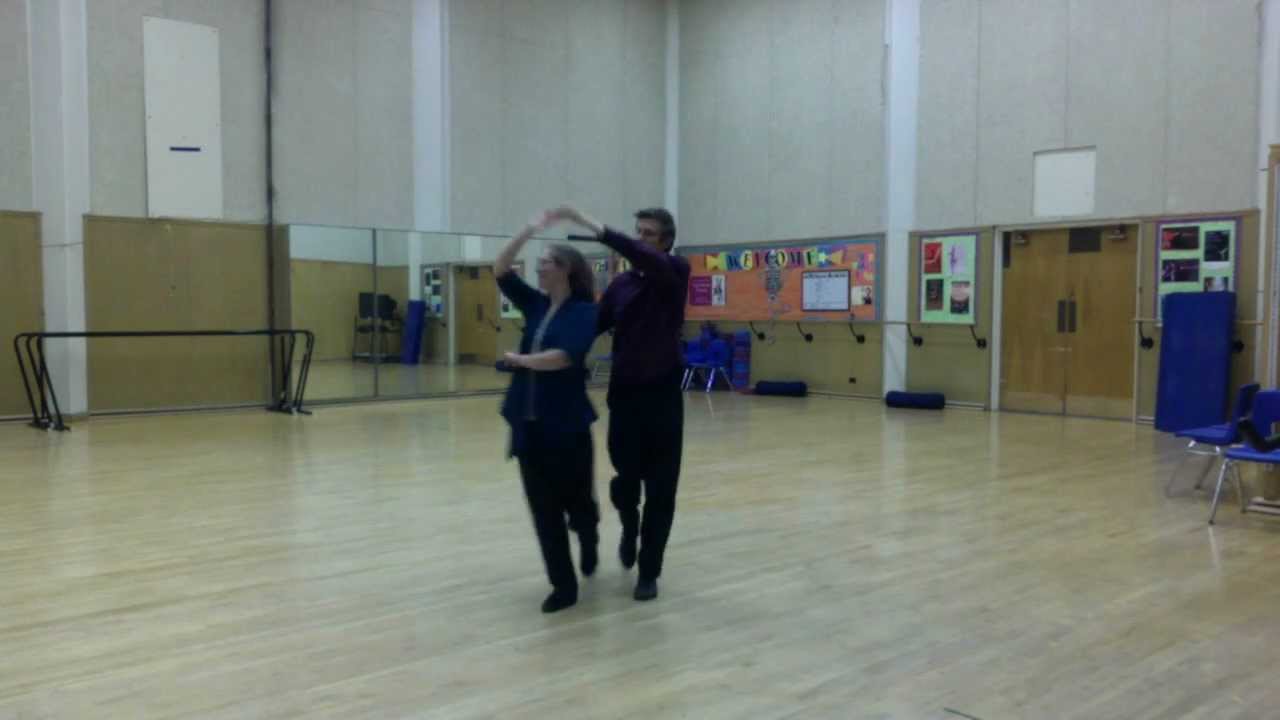 Cross-Step Waltz - Backled Cradle Turn Walk-Around - YouTube