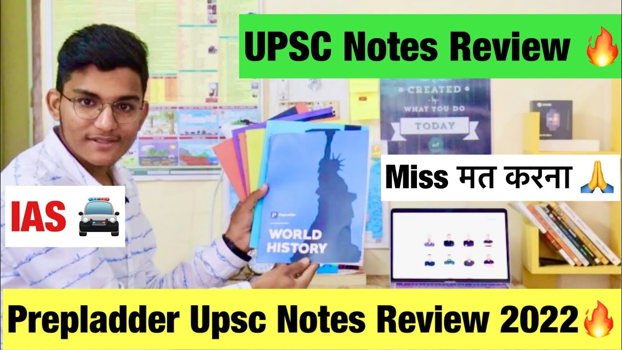 UPSC के नोट्स कैसे होते है .? Prepladder Upsc Notes Unboxing complete ...