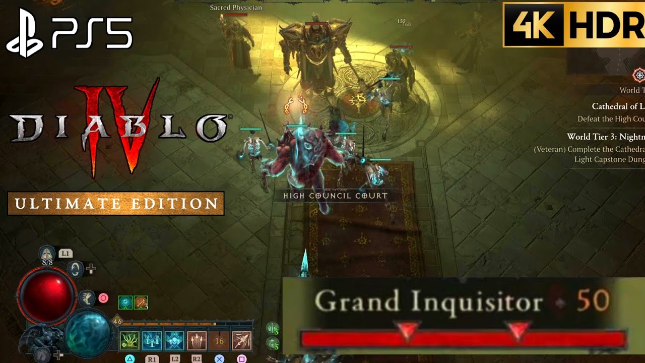 Grand Inquisitor Boss Fight DIABLO 4 Grand Inquisitor Boss Fight 4K HDR ...