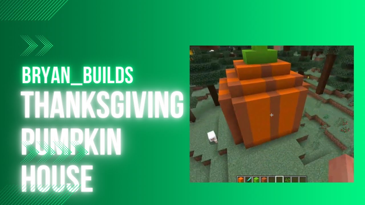 Thanksgiving Pumpkin House Build - YouTube