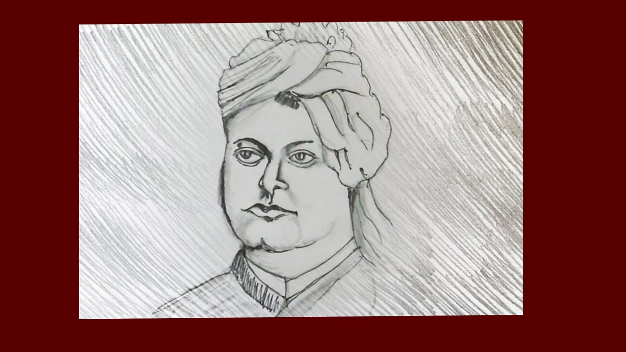how to draw swami Vivekananda easy step by step || swami vivekananda ...