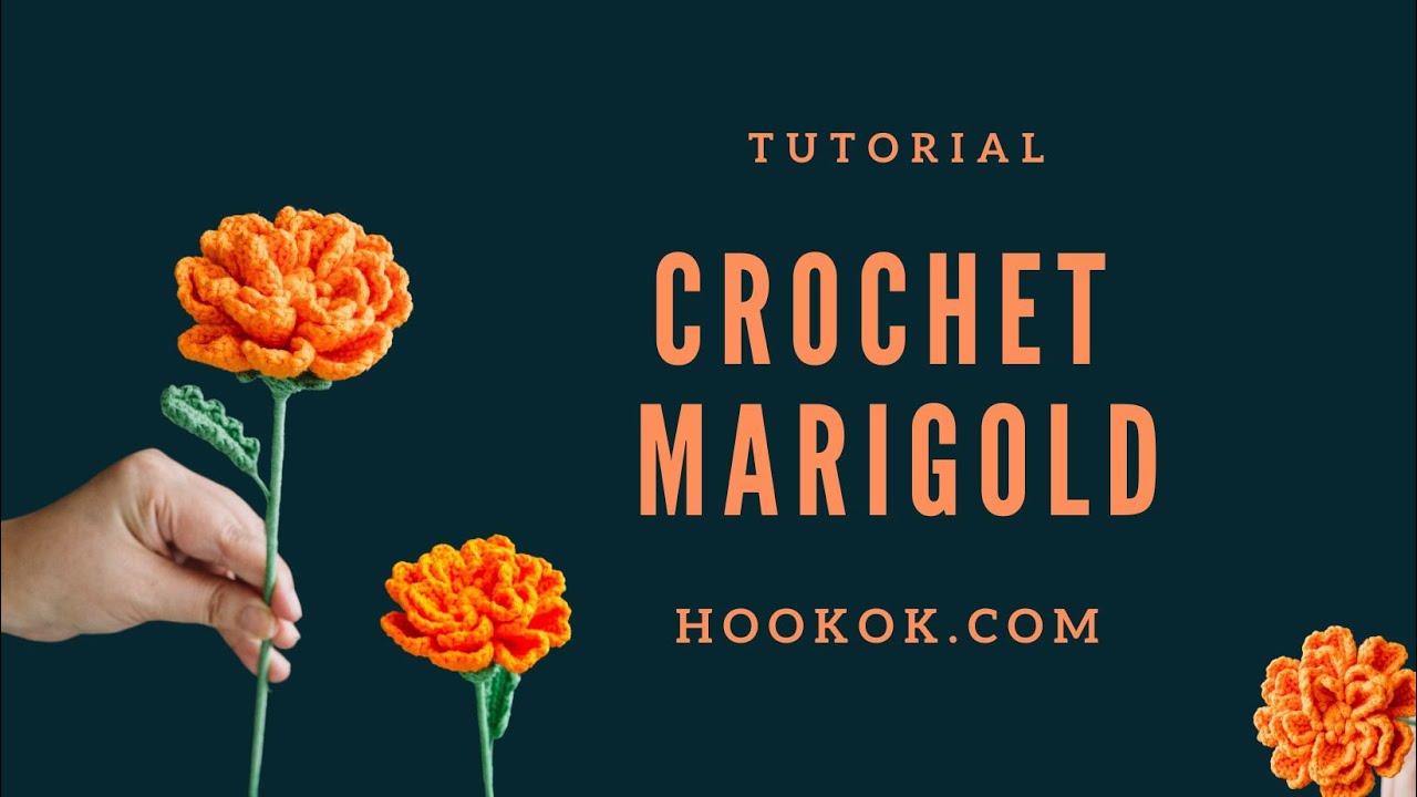 Crochet Marigold - Paid Tutorial - YouTube