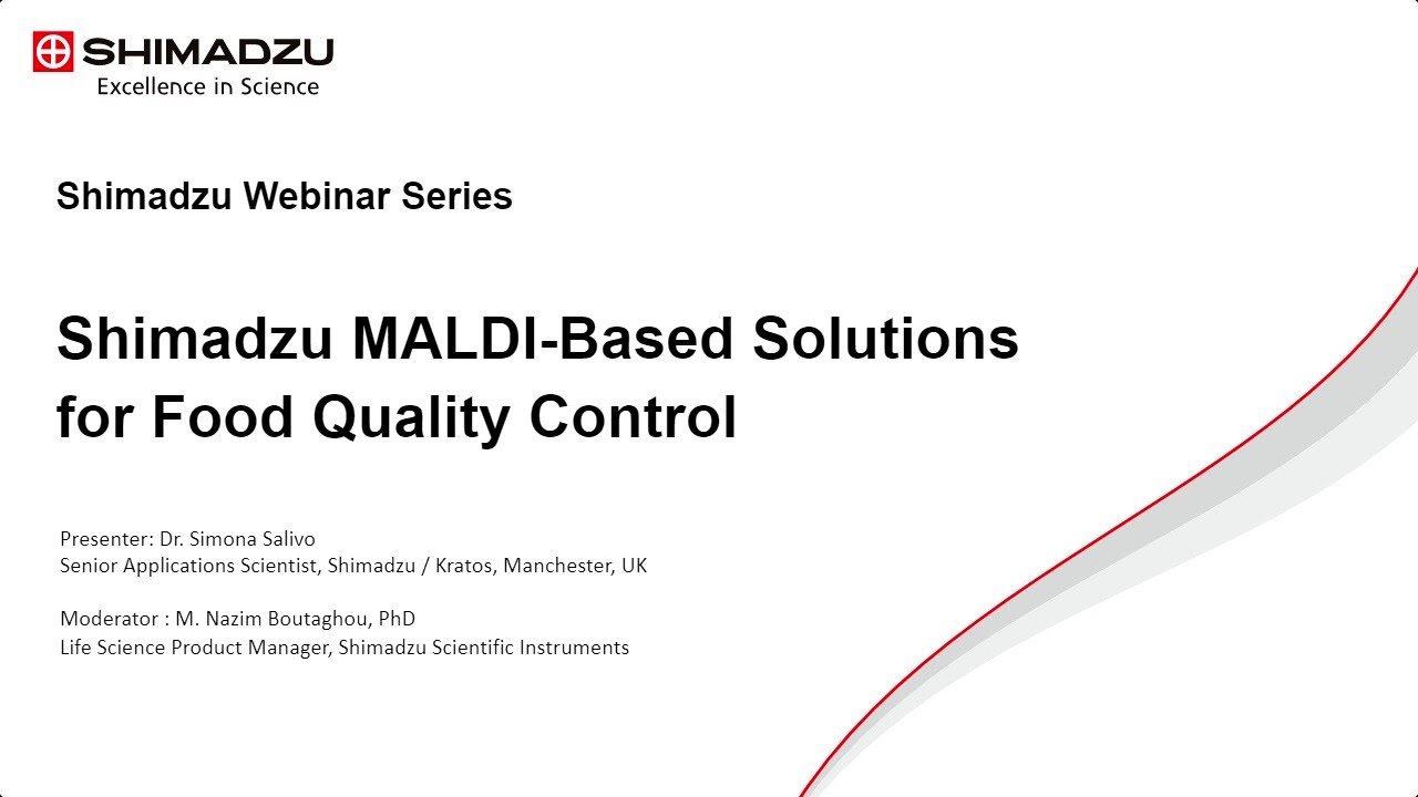 MALDI-Based Solutions for Food Quality Control - YouTube