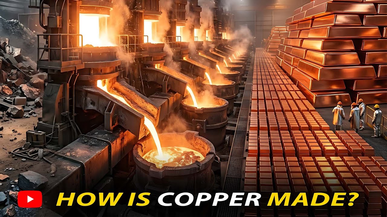 How Copper Wire Is Made? Inside a Mega Copper Wire Factory: From Raw ...