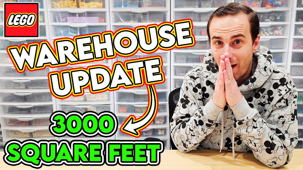 LEGO Warehouse Studio Update! 3000 Square feet!? - YouTube