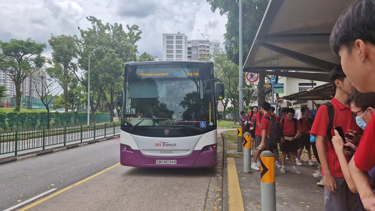 SBS Transit Bus Service 174 Scania K230UB Euro 4 Batch 1 SBS8034B - YouTube