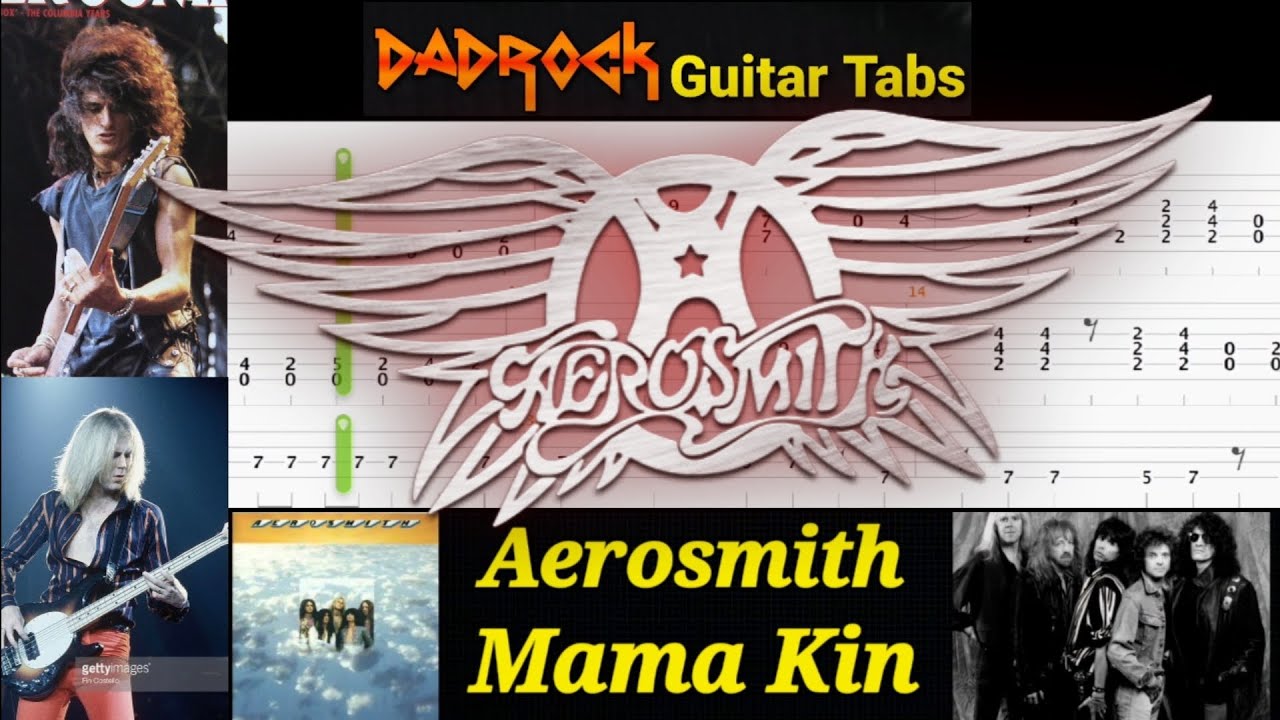 Mama Kin - Aerosmith - Guitar + Bass TABS Lesson - YouTube
