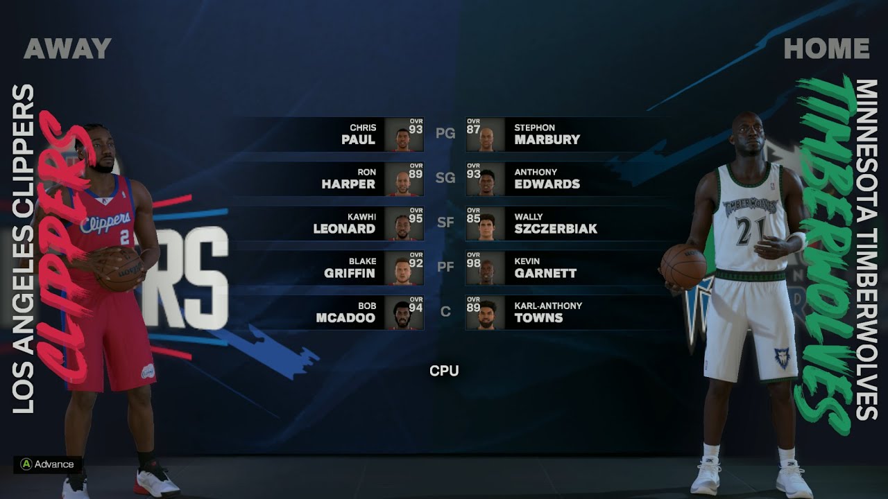 NBA 2K25 - Los Angeles Clippers @ Minnesota Timberwolves - All-Time ...