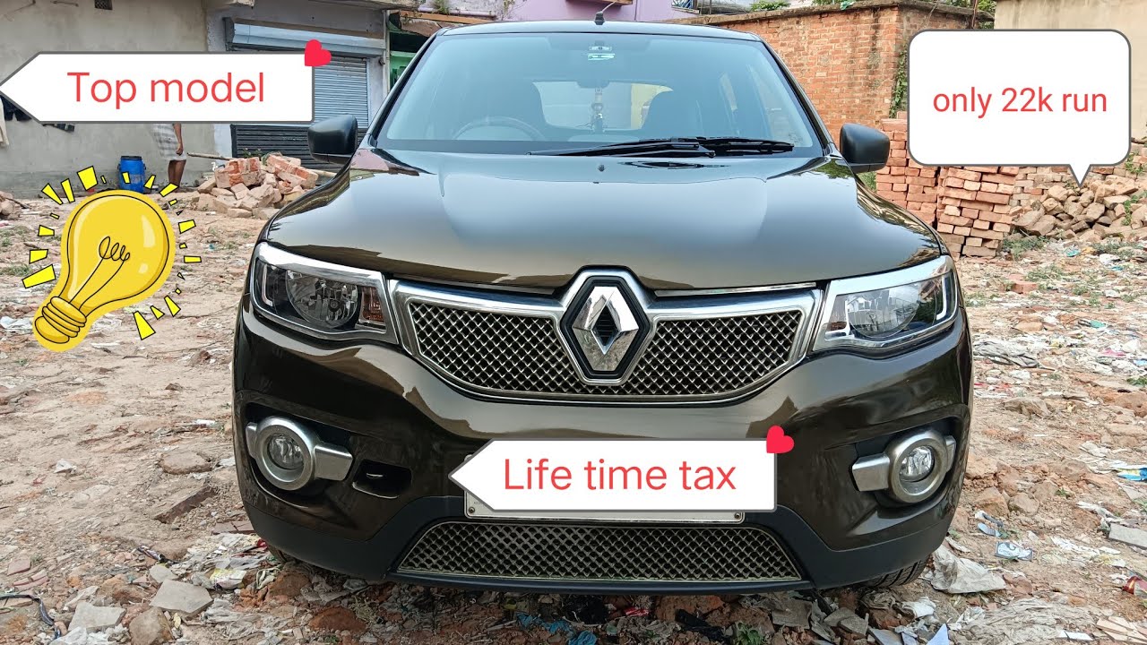 Life time tax Kwid top model 🔥🔥 only 22k run available for sale - YouTube