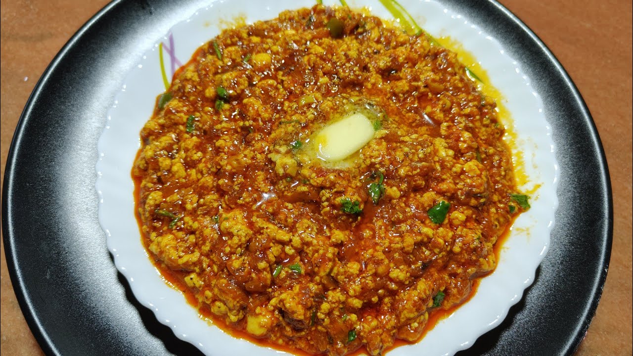 अमृतसरी पनीर भुर्जी ग्रेवी वाली | Simple & Easy Amritsari Paneer ...