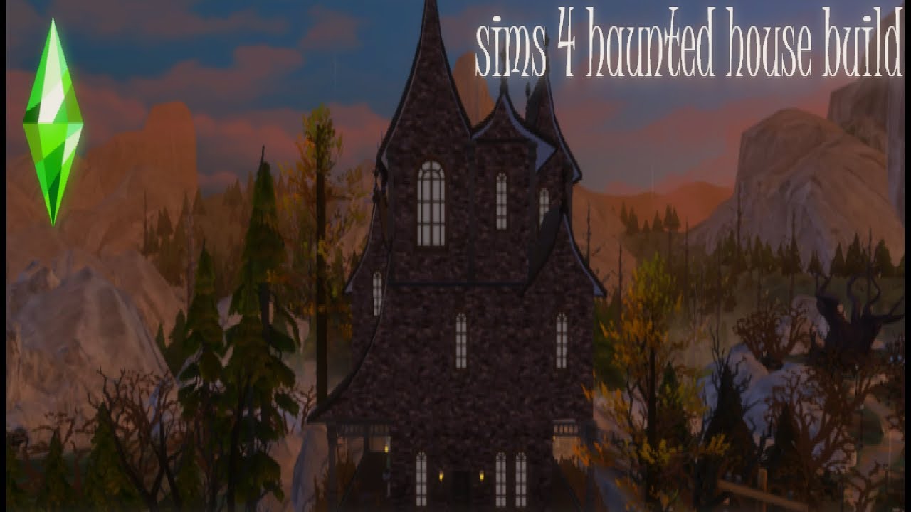 Spooky Haunted House👻 I Sims 4 Speed Build I Rebeccas Creations - YouTube