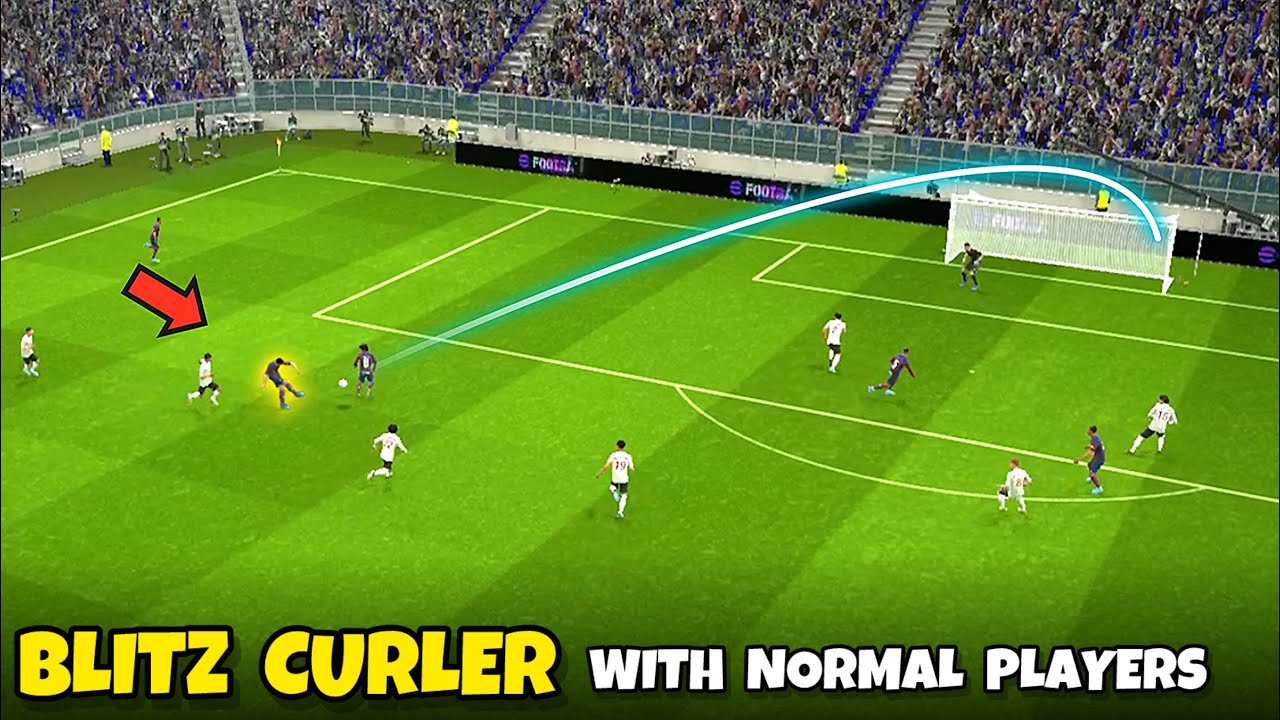 Secret How To Do Blitz Curler With Normal Players in eFootball 2024 ...